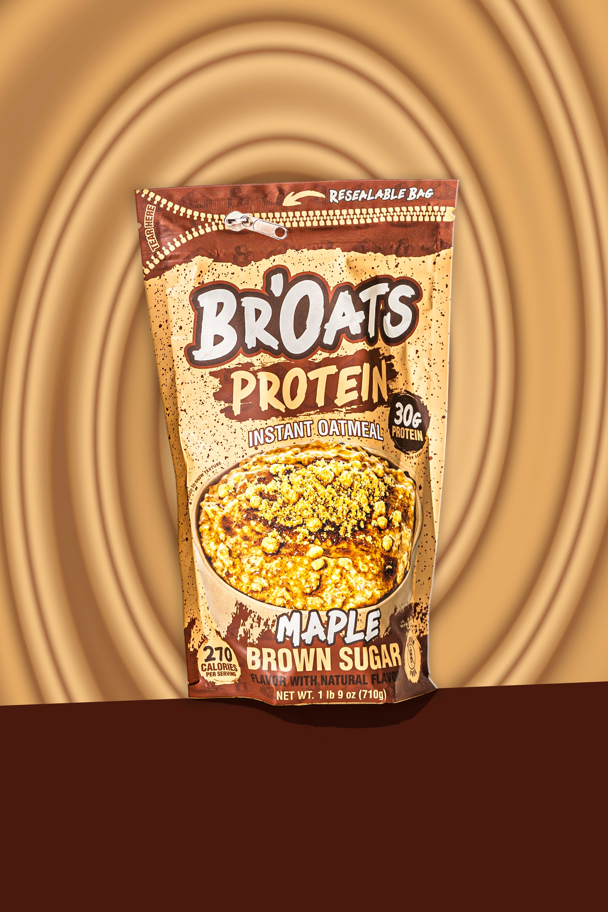 Br'Oats - High Protein Instant Oatmeal | Maple Brown Sugar Flavor